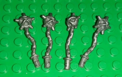*NEW* Lego Mace Silver Flail Spiked Weapons for Minifigs Figs - 4 ...