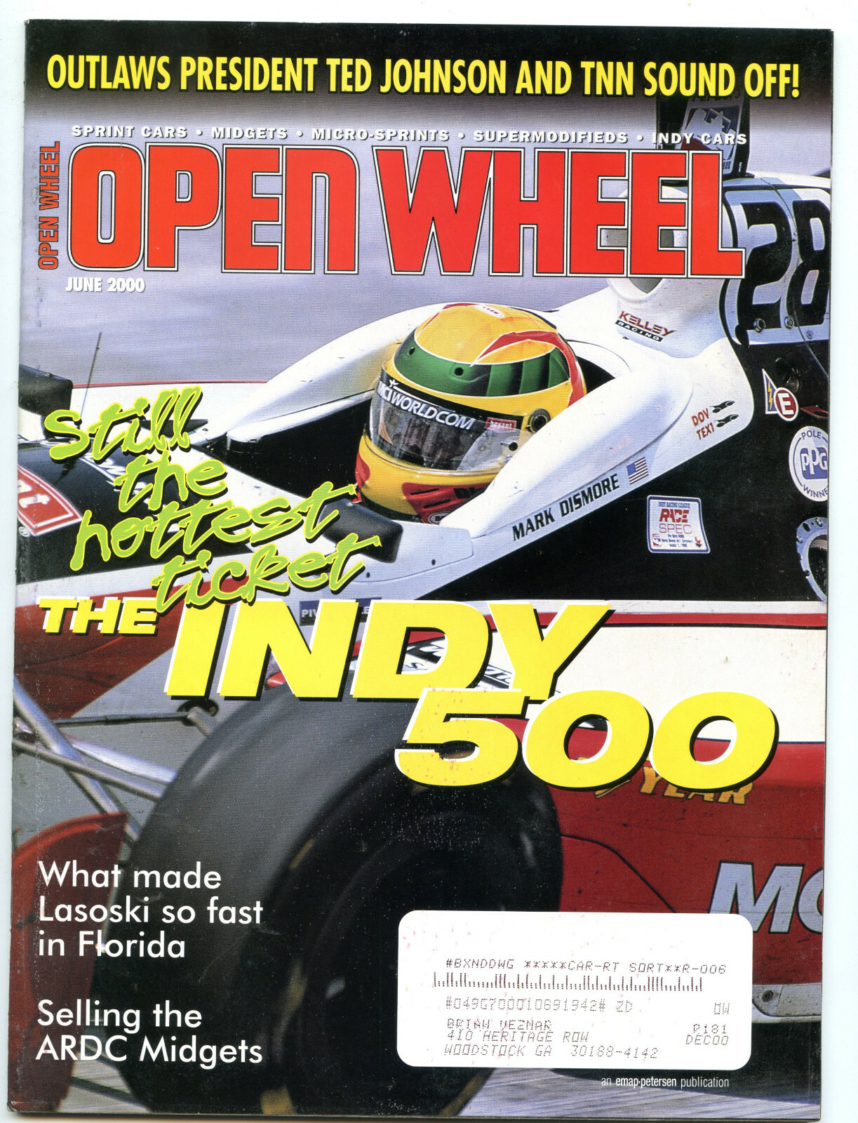 Open Wheel Magazine June 2000 " The Indy 500 " Box 603 | eBay