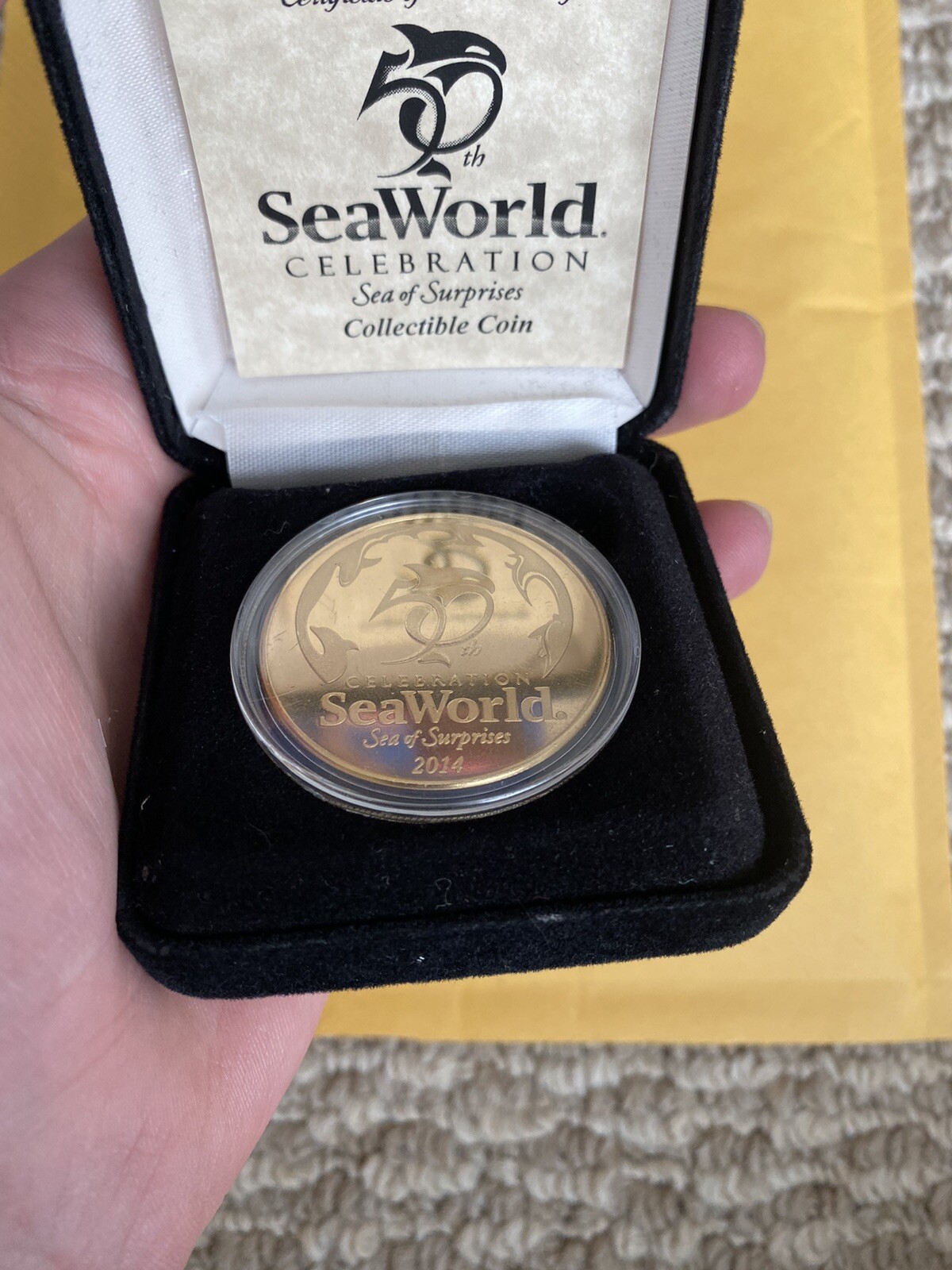 Seaworld 50th Anniversary Collectible Coin Sea of Surprises 2014 ...