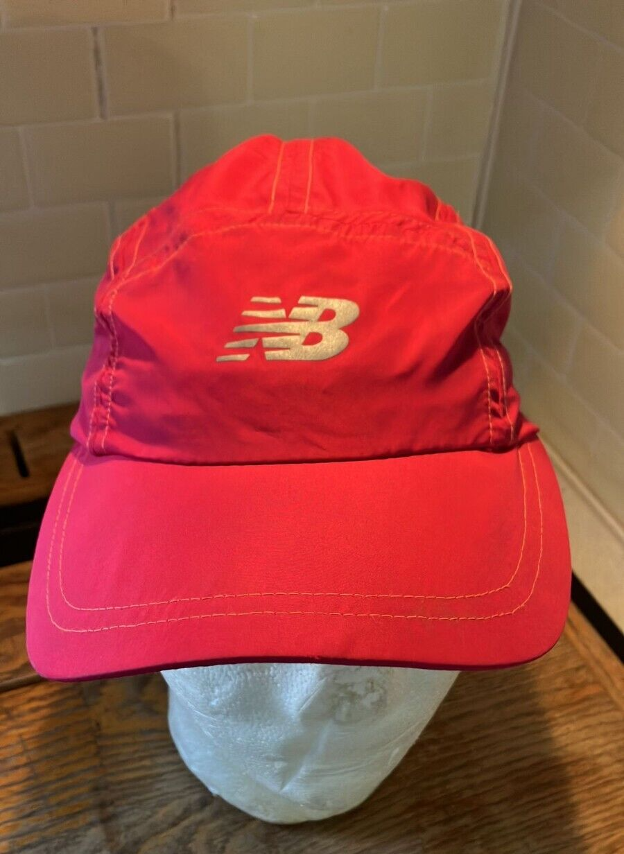 New Balance Womens Hot Pink Baseball Hat Cap Adjustable Back Strap Golf ...