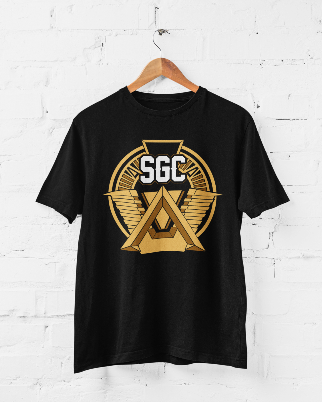 SGC T Shirt Stargate Gate Star Council Atlantis Funny Sci Fi Vintage TV ...