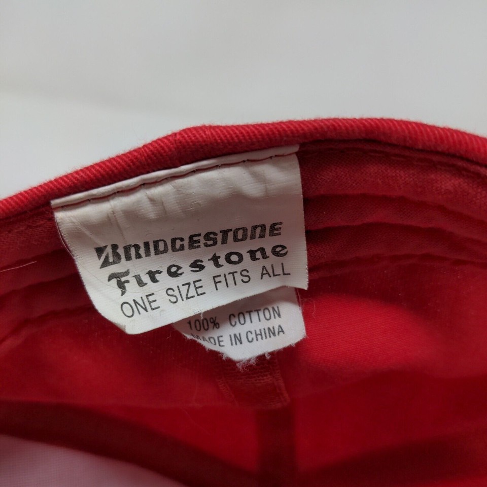 Firestone Racing Men's Snapback Hat Red Size OSFA Embroidered Logo ...