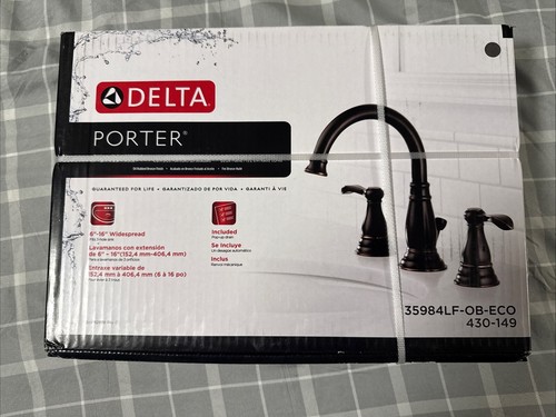 Delta Porter 8 in. Widespread 2-Handle Bathroom Faucet in Oil Rubbed ...