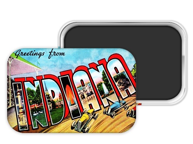 Indiana Large Letter Postcard Magnet, Refrigerator Magnet, Indiana ...