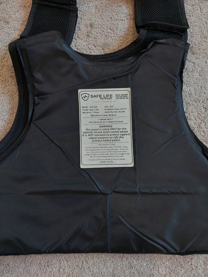 safe life defense level 3a soft body armor vest | eBay