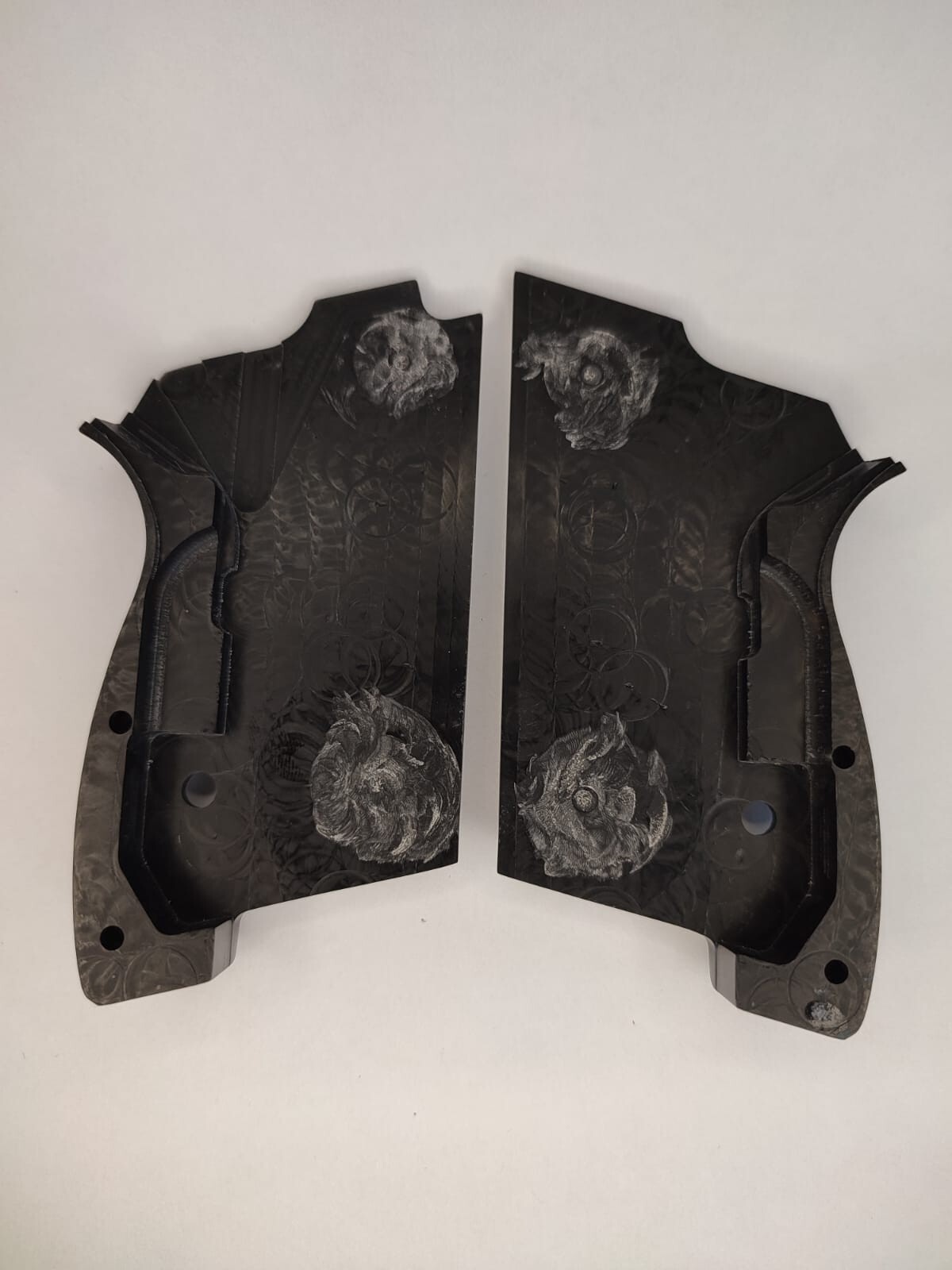 NEW CS9 Root SMITH &WESSON Acrylic Gun Grip SET BLACK &white GRIPS ...