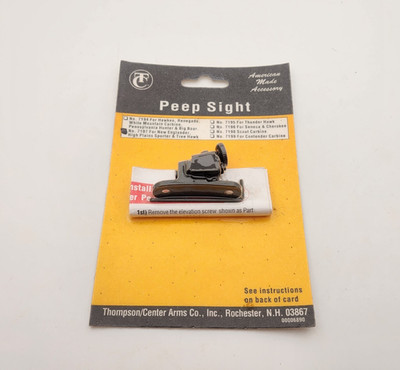 NOS Thompson Center Peep Sight 7197 New Englander High Plains Sporter ...