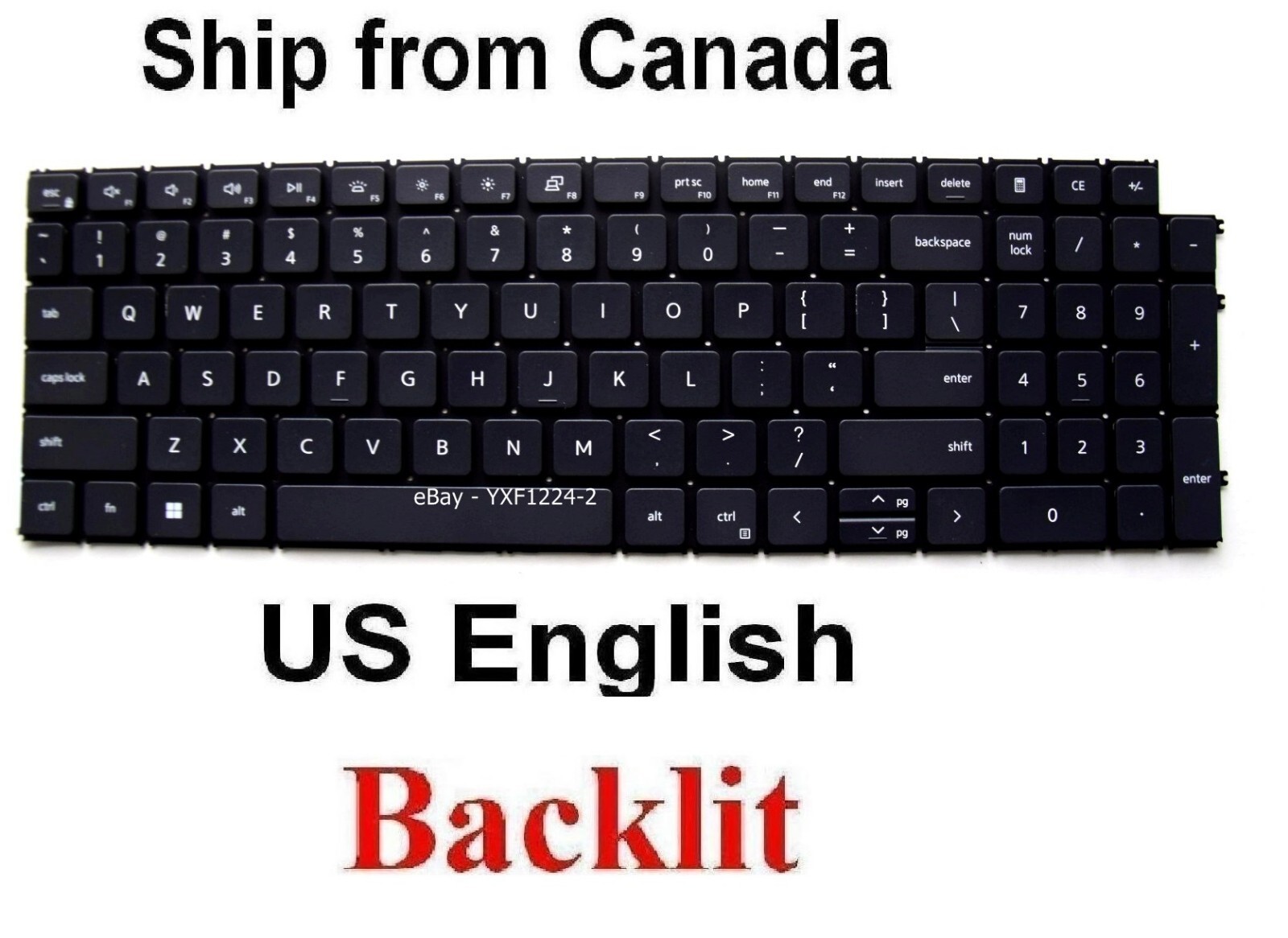 Keyboard for Dell P112F P112F001 P112F003 P112F006 P112F007 P112F011 US ...