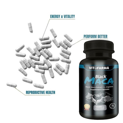 Black Maca Extract + L-Arginine Balances Mood, Mind,Body & Reproductive ...