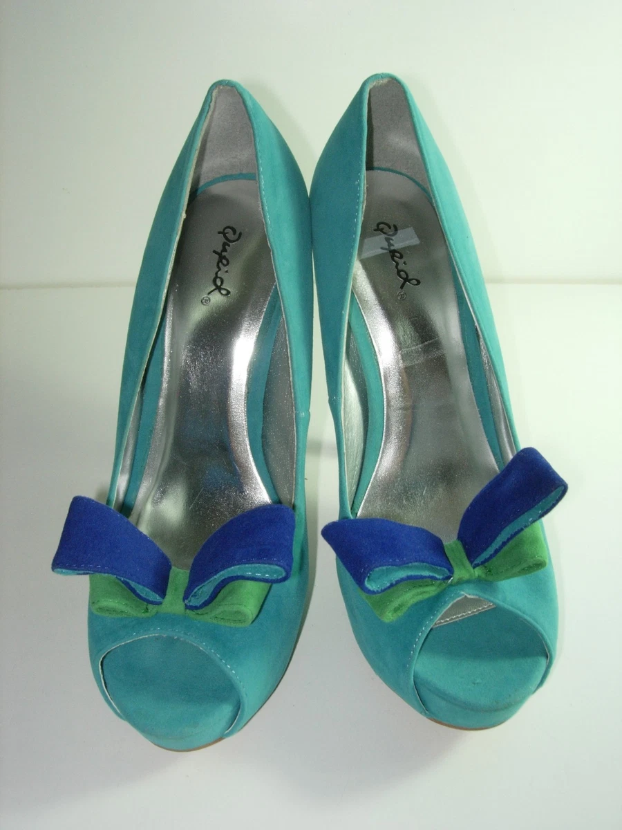 Aqua Blue Stiletto Heels