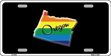 Oregon Rainbow Metal Novelty License Plate Tag LP6351 | eBay
