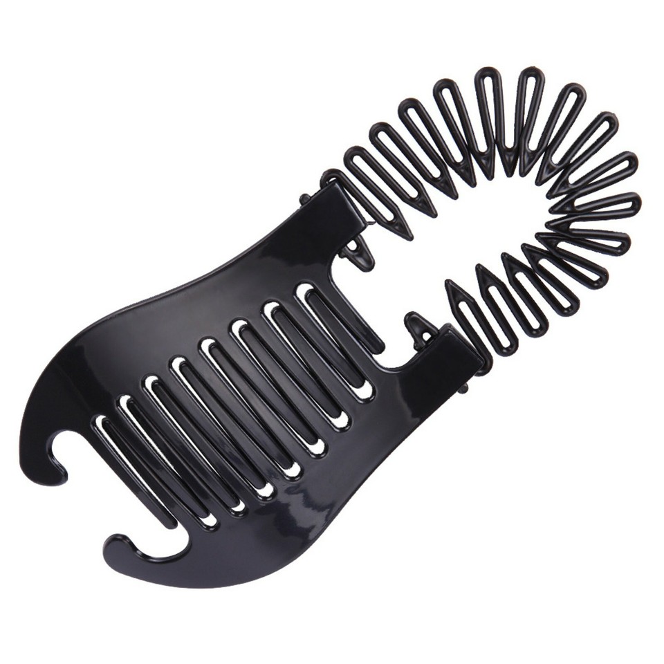 Women Stretchy Banana Hair Clip Vintage Clincher Comb Tool for Thick ...