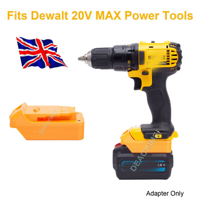 For ERbauer 18V Battery Adapter to fits Dewalt 20V Max Power Tools UK ...