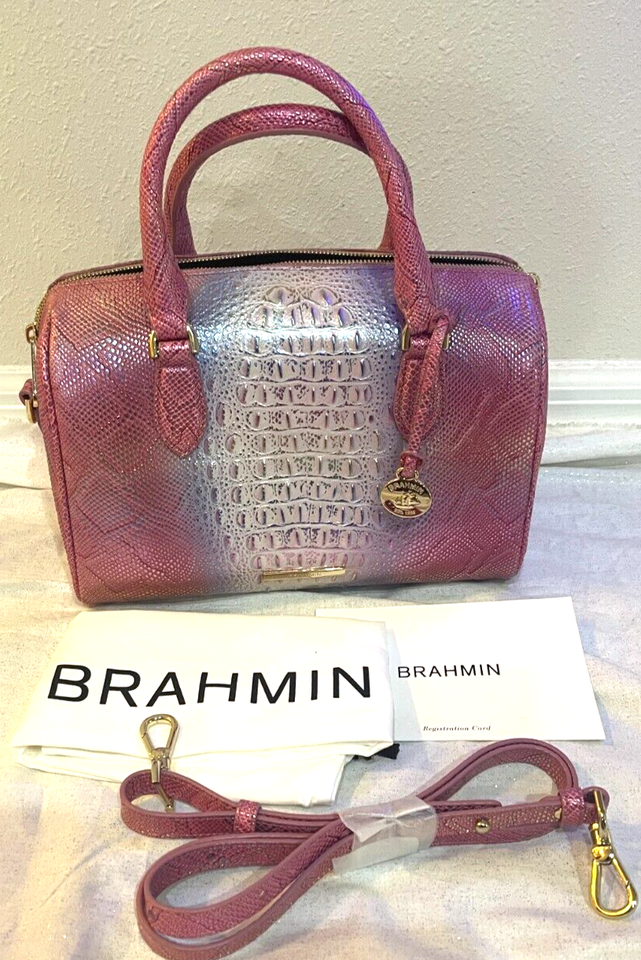 Brahmin Stacy Multi Sundial Barrel Satchel Bag & Veronica Wallet MSRP ...