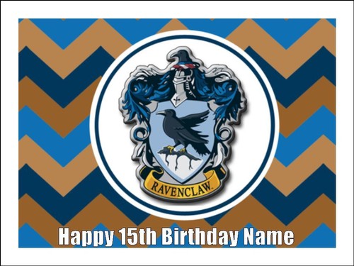 Harry Potter Ravenclaw Edible Cake Toppers Icing Cake Decorations (3 ...