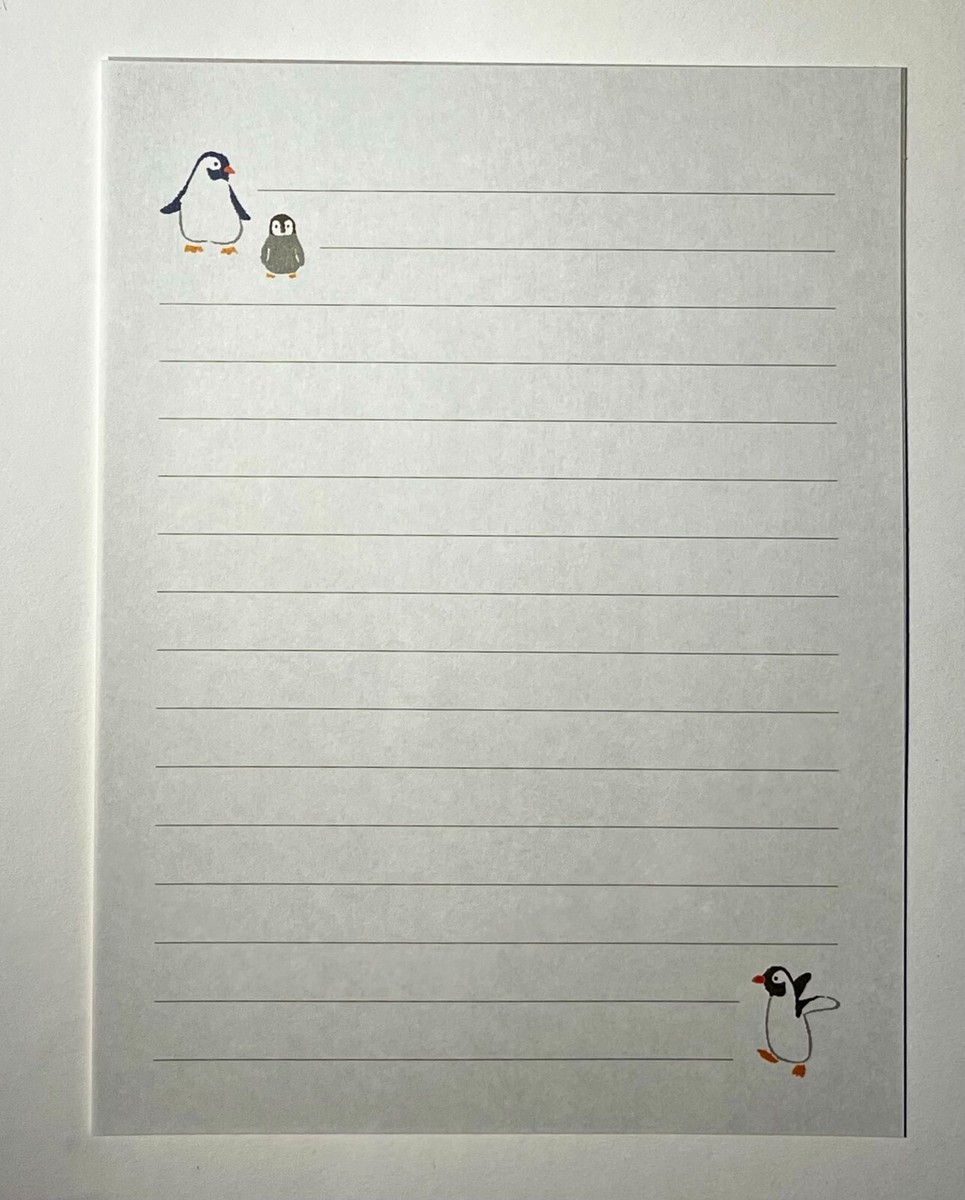 Penguin Writing Paper