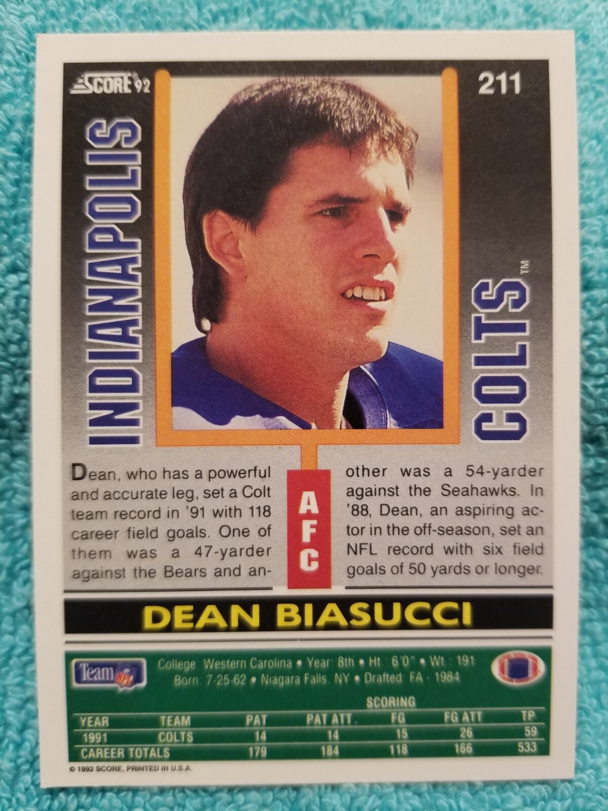 1992 Score - #211 Dean Biasucci for sale online | eBay