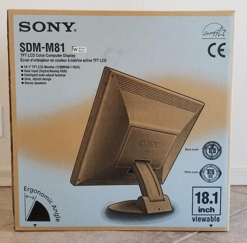 SONY SDM-M81 TFT LCD Color Display Monitor 18.1" inch Screen, all ...