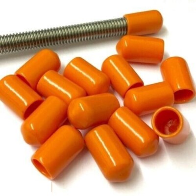 ORANGE - ROD BAR STUDDING STUD SCREWS BOLTS CABLE SAFETY VINYL THREAD ...