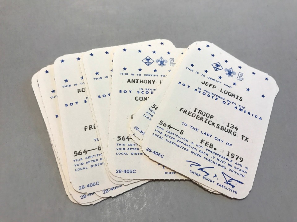 VINTAGE BOY SCOUT CARD, Membership card, BSA Card, paper ephemera ...