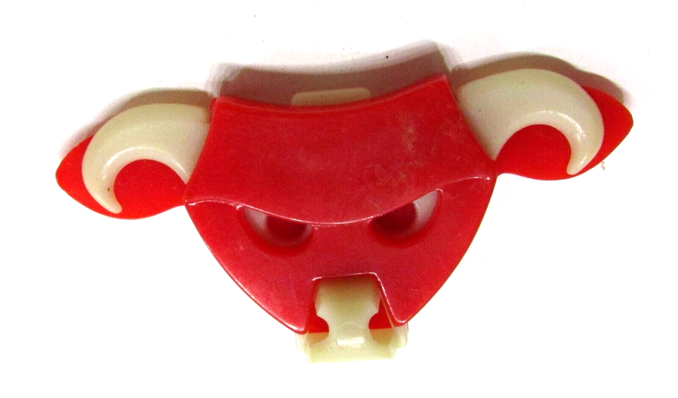 Old Red Plastic Bull Cow Key Fob Ring Keychain Bemidji MN Paul's Pantry ...