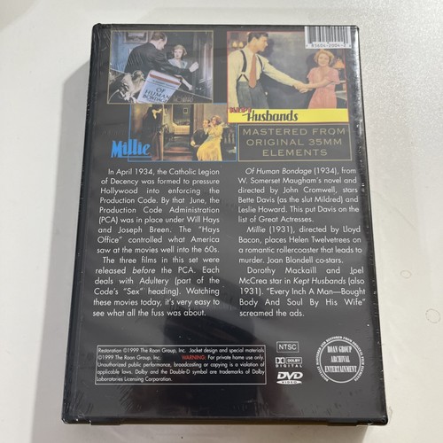 Roan Group DVD Pre-Code Hollywood: The Risque Years #1 Bette Davis New ...