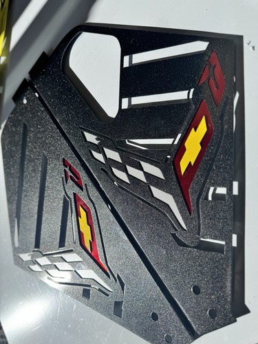 2020/2024 CORVETTE C8 ENGINE Chevy Edition Carbon Flash SIDE PANELS ...