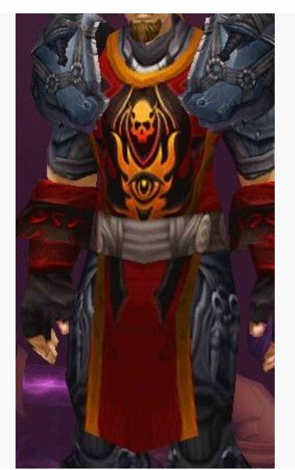 🔥 World of Warcraft - RED TABARD OF FLAME WoW TCG LOOT Landro Longshot ...
