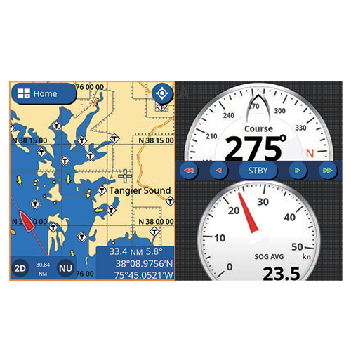 Furuno GP1971F 9" Fish Finder/Chartplotter with C-MAP 4D Charts w/o ...