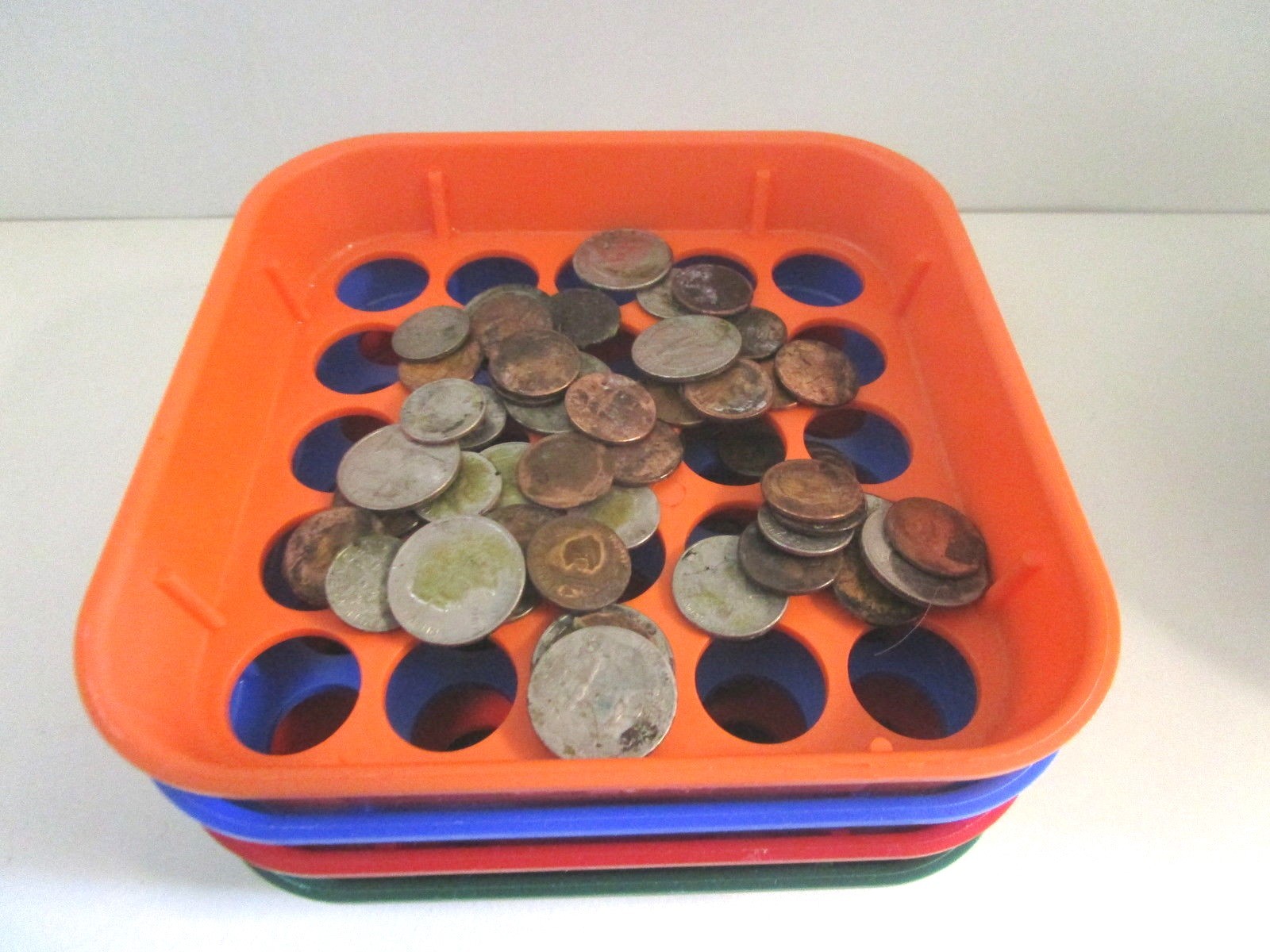 Speed Sort Coin Sort Color-Coded Trays MMF Quarters Nickels Pennies ...