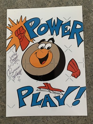 PETER PUCK 70'S HOCKEY NIGHT IN CANADA SIGNED CARTOON 5X7 PHOTO RONNIE ...