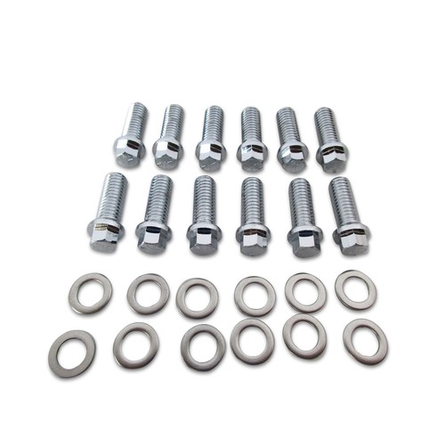 Intake Manifold Bolt Kit 6pt for Chevy Small Block 265 283 305 327 350 ...