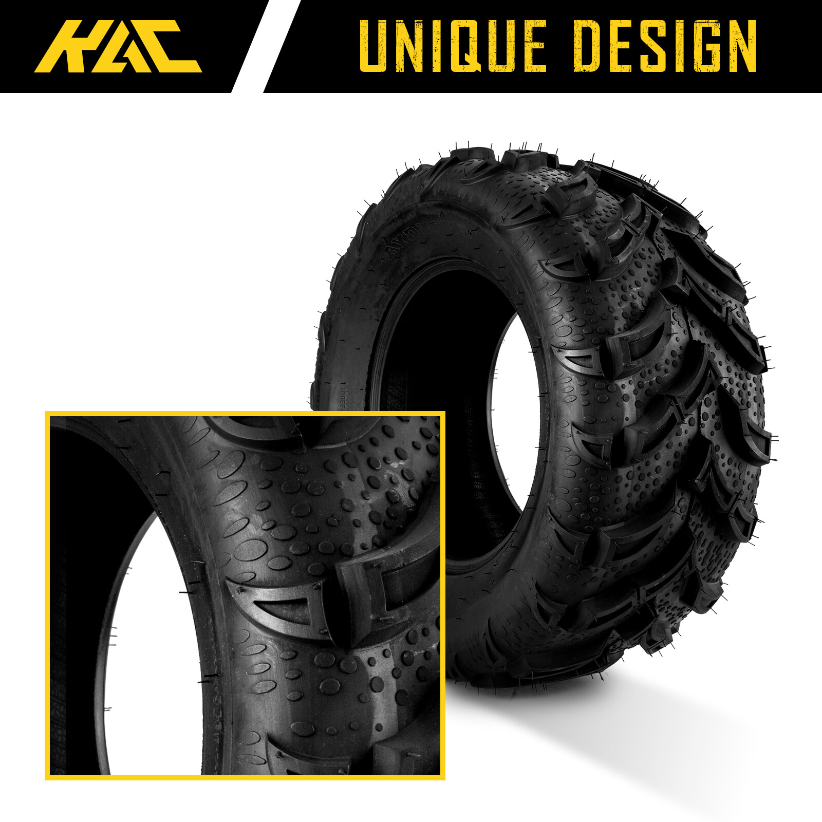 25x8-12 ATV Tires 6Ply UTV Tire 25x8x12 Heavy Duty MUD All Terrain 25 8 ...