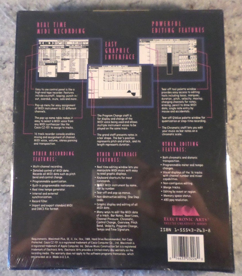 Electronic Arts Deluxe Recorder The Home Midi Recording Studio SUPER ...