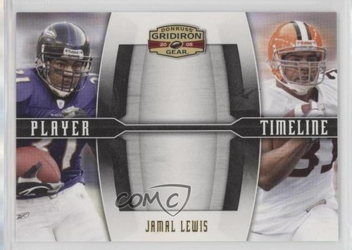 2008 Donruss Gridiron Gear Player Timeline 41/500 Jamal Lewis #PT-15 ...
