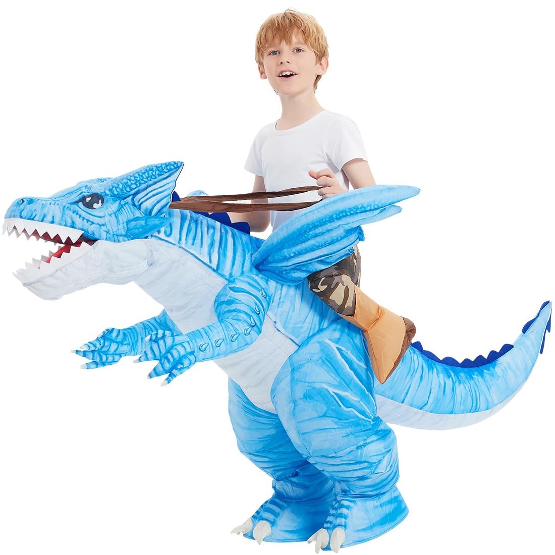 Inflatable Dinosaur Costume Kids Halloween Blow up Costumes for Boys ...