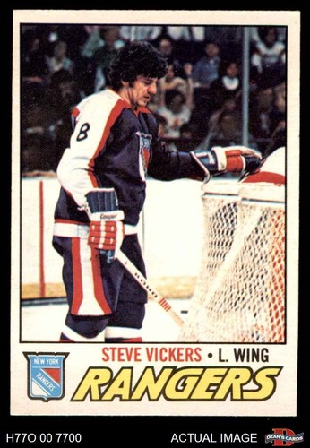 1977 O-Pee-Chee #136 Steve Vickers Rangers-Hockey 5 - EX | eBay