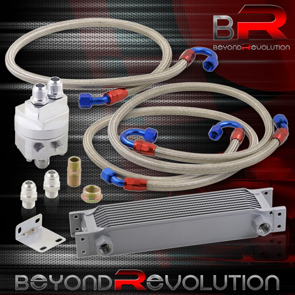 For Ford Mustang 9 Row Rear Diff Differential Oil Cooler + Filter ...