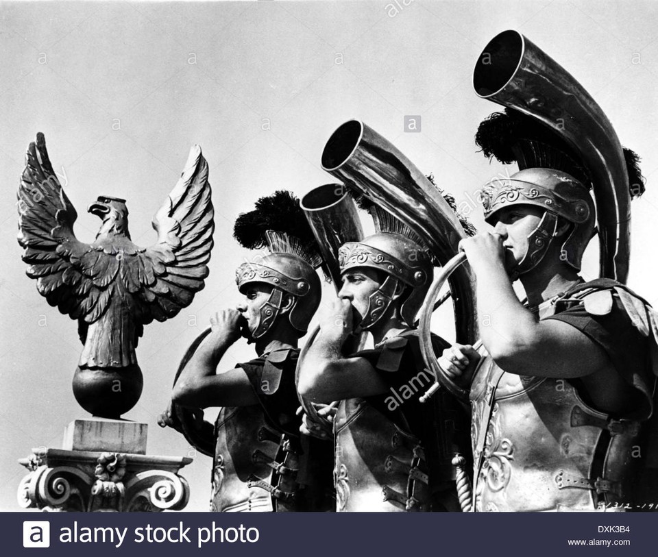 Roman Cornu Horn Trumpet Quo Vadis Ben Hur Julius Caesar movie prop MGM ...