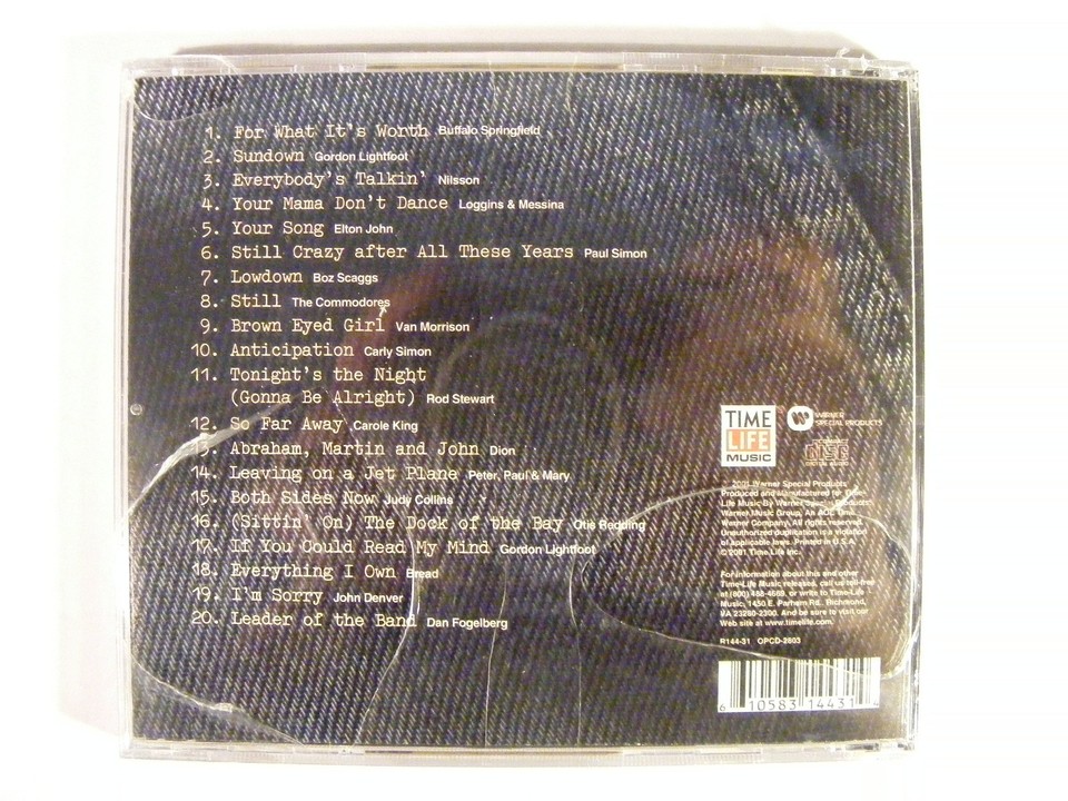 Singers And Songwriters Classics (CD, 2001) Time-Life Music/BRAND NEW ...