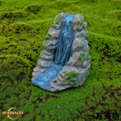 Diorama Simulation Rockeries Pool Waterfall Miniature Scene Display ...