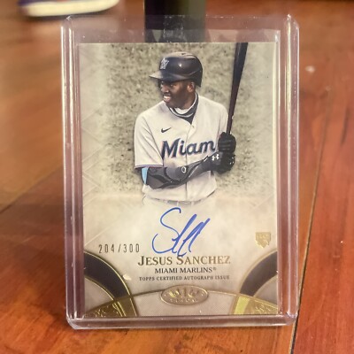 #/300 RC Auto On-Card Jesus Sanchez 🔥2021 Topps Tier One Baseball ...
