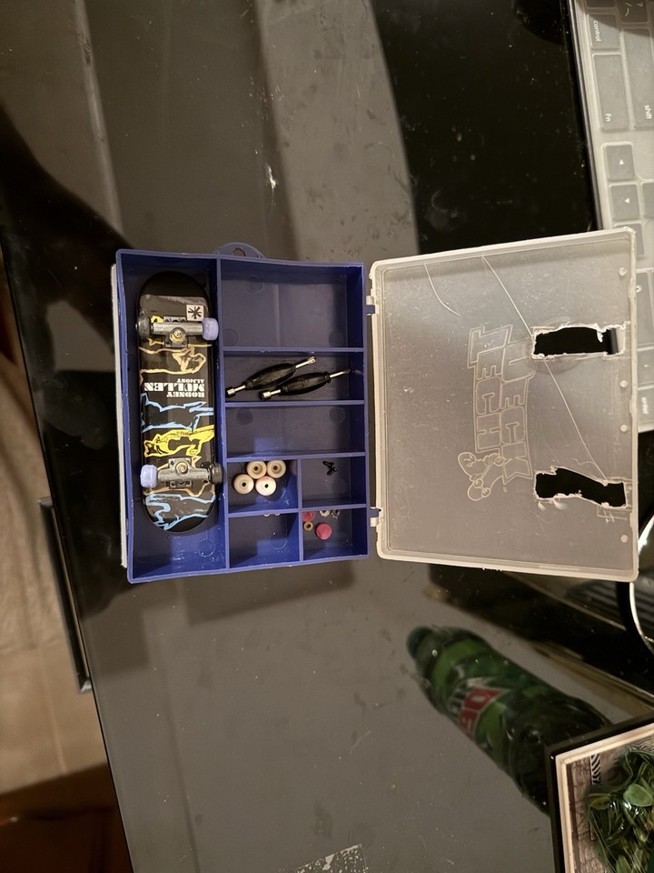 Vintage Tech Deck Carrying Box Case With Accessories Wheels Tools | eBay