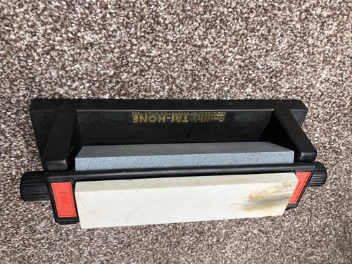 Smith's Tri Hone Sharpening System TR16 3 Way Coarse Med Fine Set Knife ...