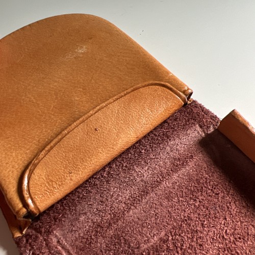 Vintage Hawaii Leather Travel Souvenir Coin Purse Wallet Hula Girl ...