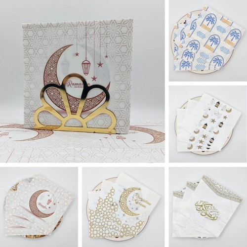 20Pcs Disposable Eid Al-Fitr Napkins Mouth Wiping Tissue Middle East ...