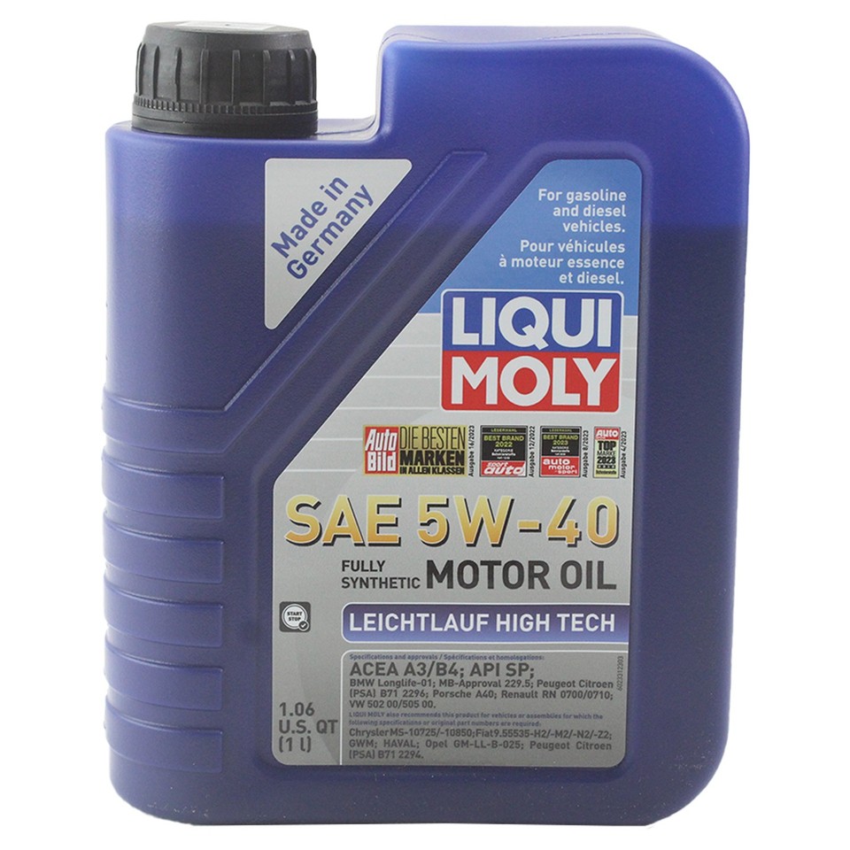 7L Liqui Moly Leichtlauf High Tech 5W40 Mahle Engine Oil Change Kit for ...