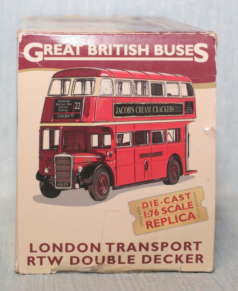 ATLAS EDITIONS GREAT BRITISH BUSES 1:76 4655101 LONDON TRANSPORT RTW ...