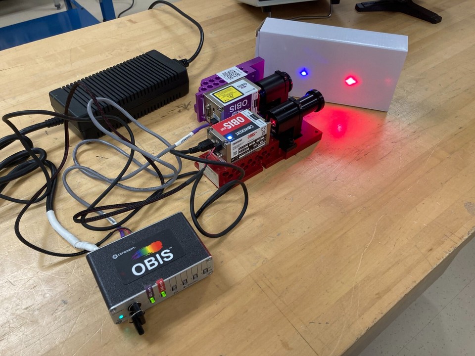 Coherent OBIS 405nm laser / 640nm Dual Wavelength System with Six Laser ...