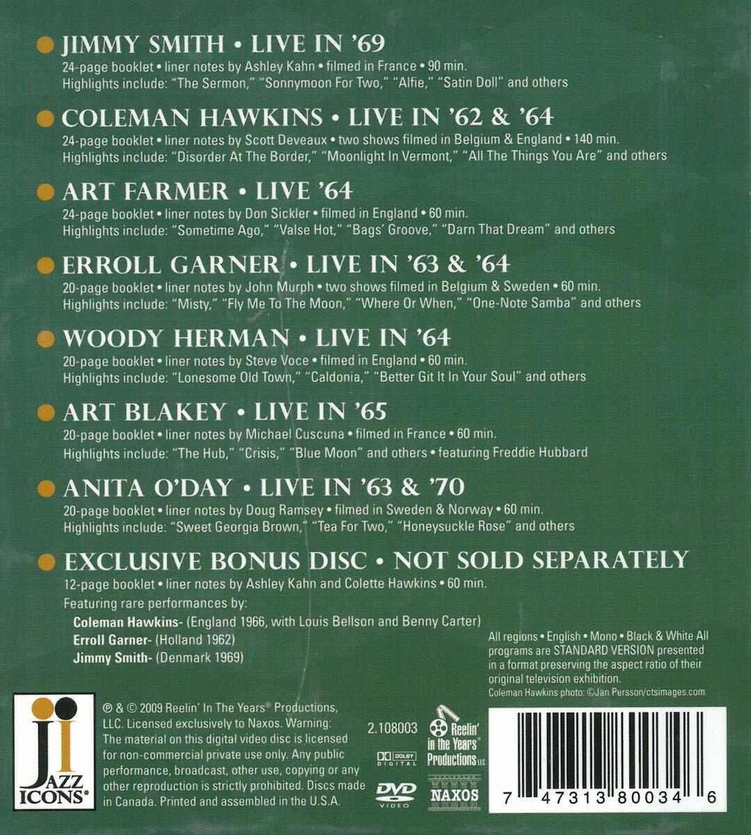 Jazz Icons: Series 4 (DVD, 2009, 8-Disc Set) for sale online | eBay